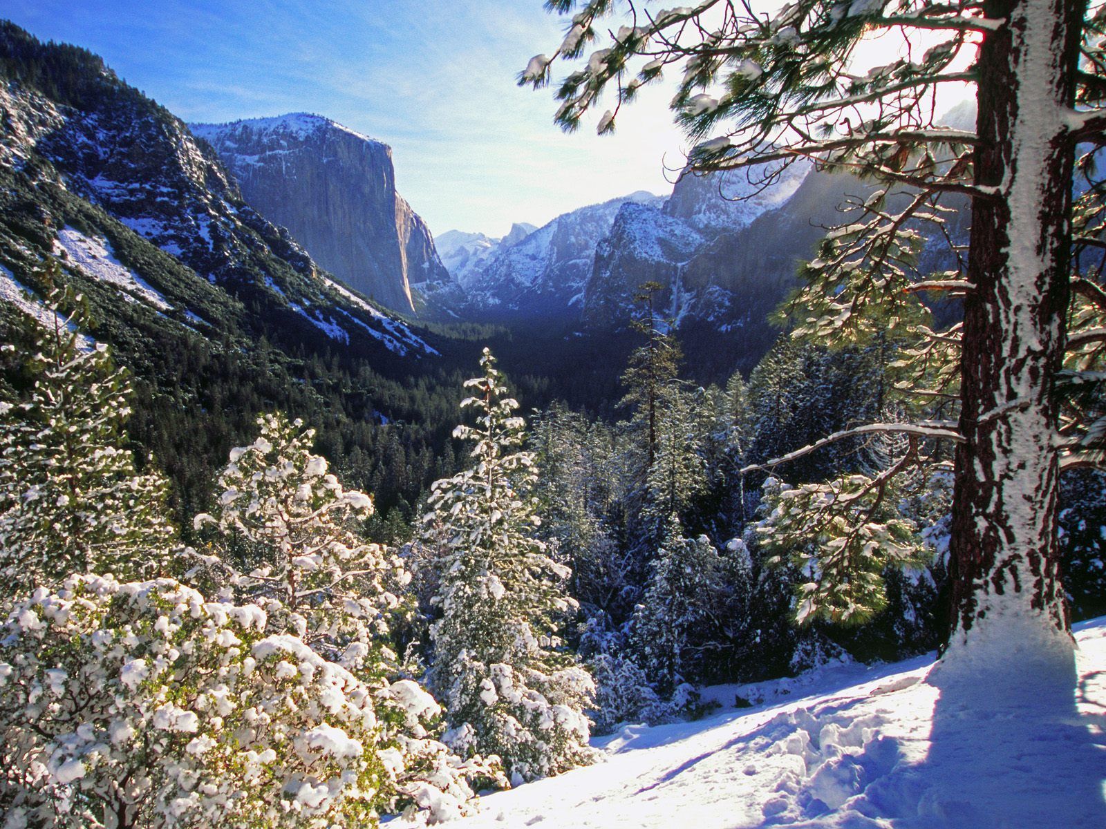 Yosemite Valley In Winter Wallpapers - Wallpaper Cave