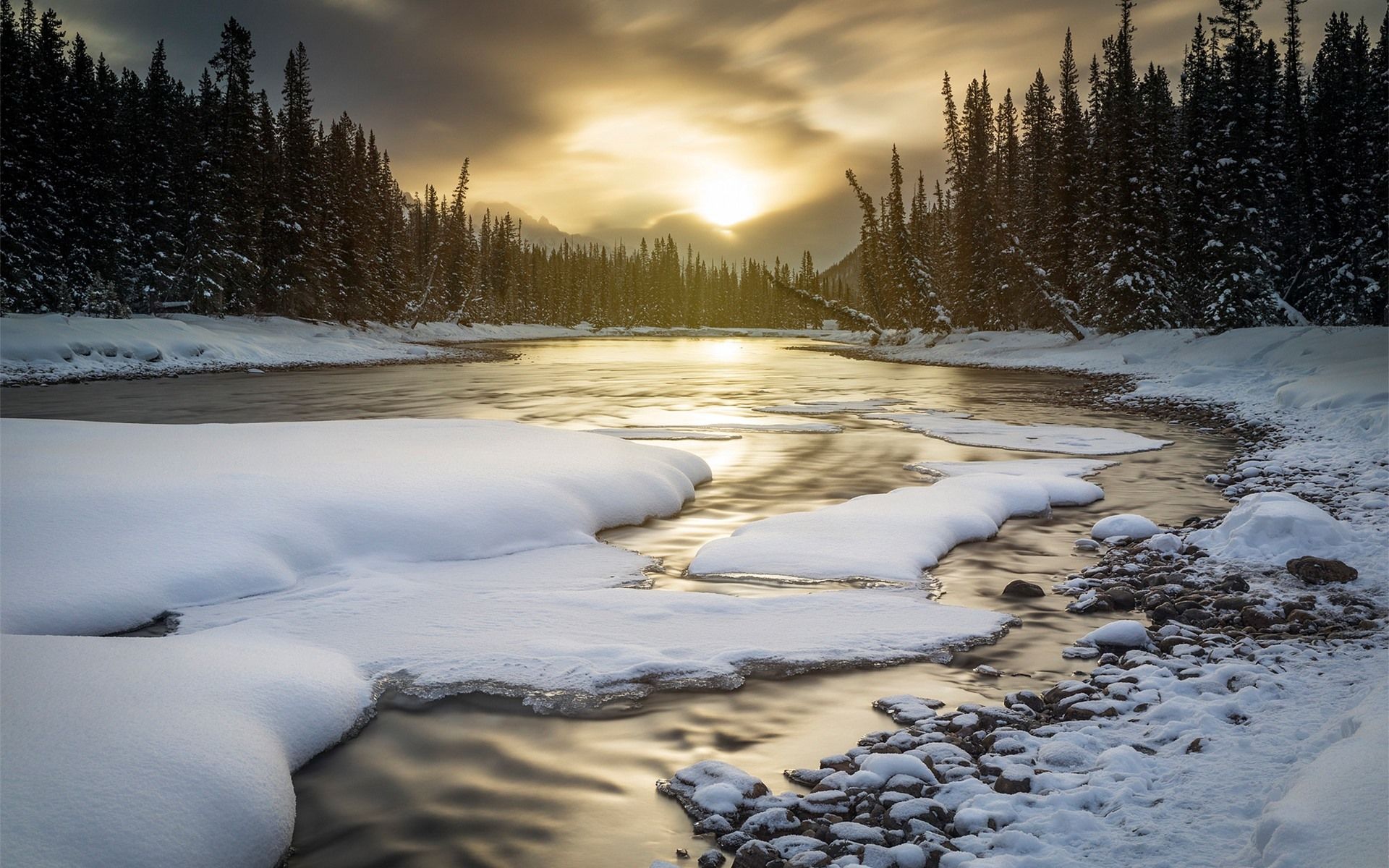 Banff NP In Winter Wallpapers - Wallpaper Cave