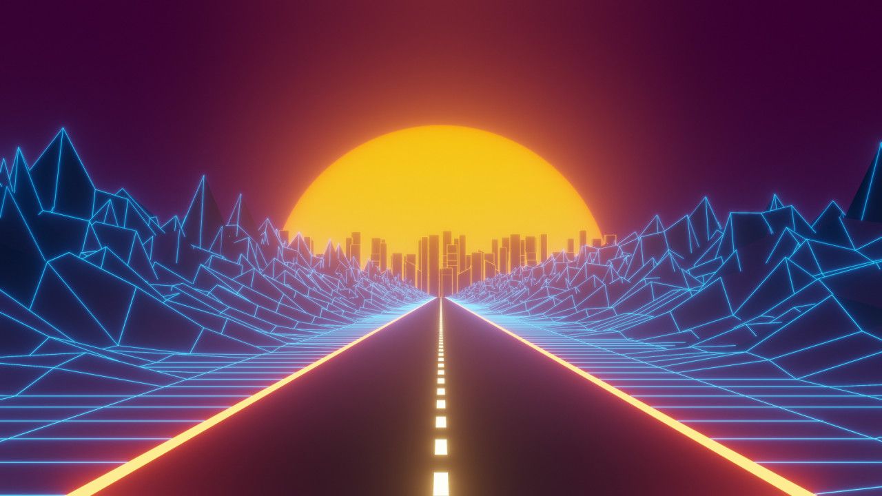 Retrowave Road Wallpapers - Wallpaper Cave