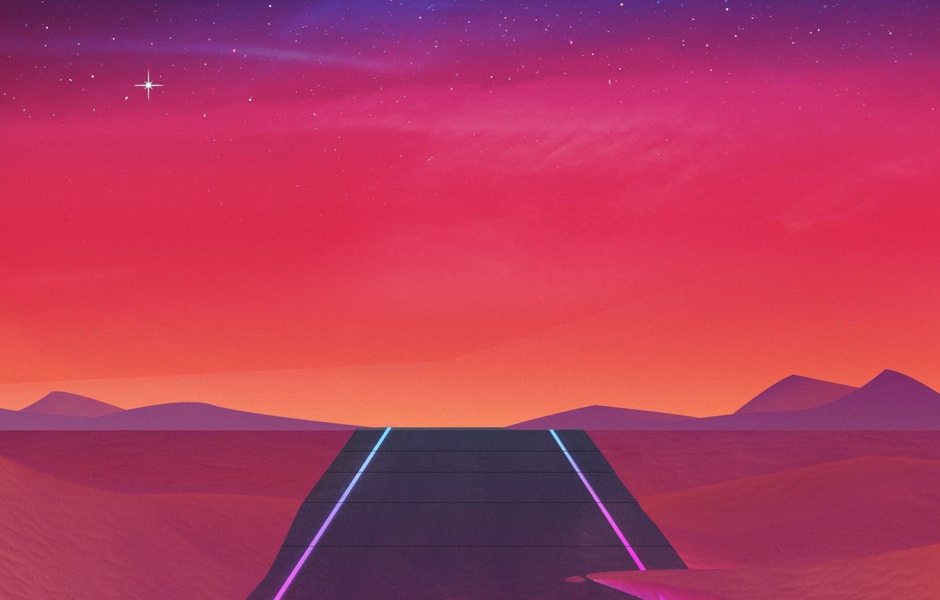 Retrowave Road Wallpapers - Wallpaper Cave