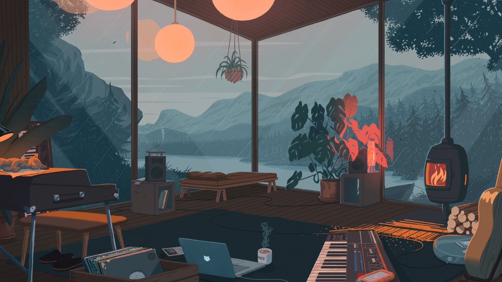 Lofi Cafe Wallpapers Wallpaper Cave