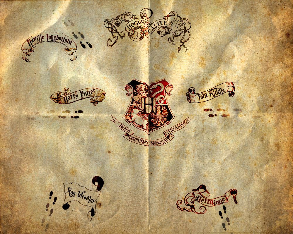 Harry Potter Marauders Map Footprints