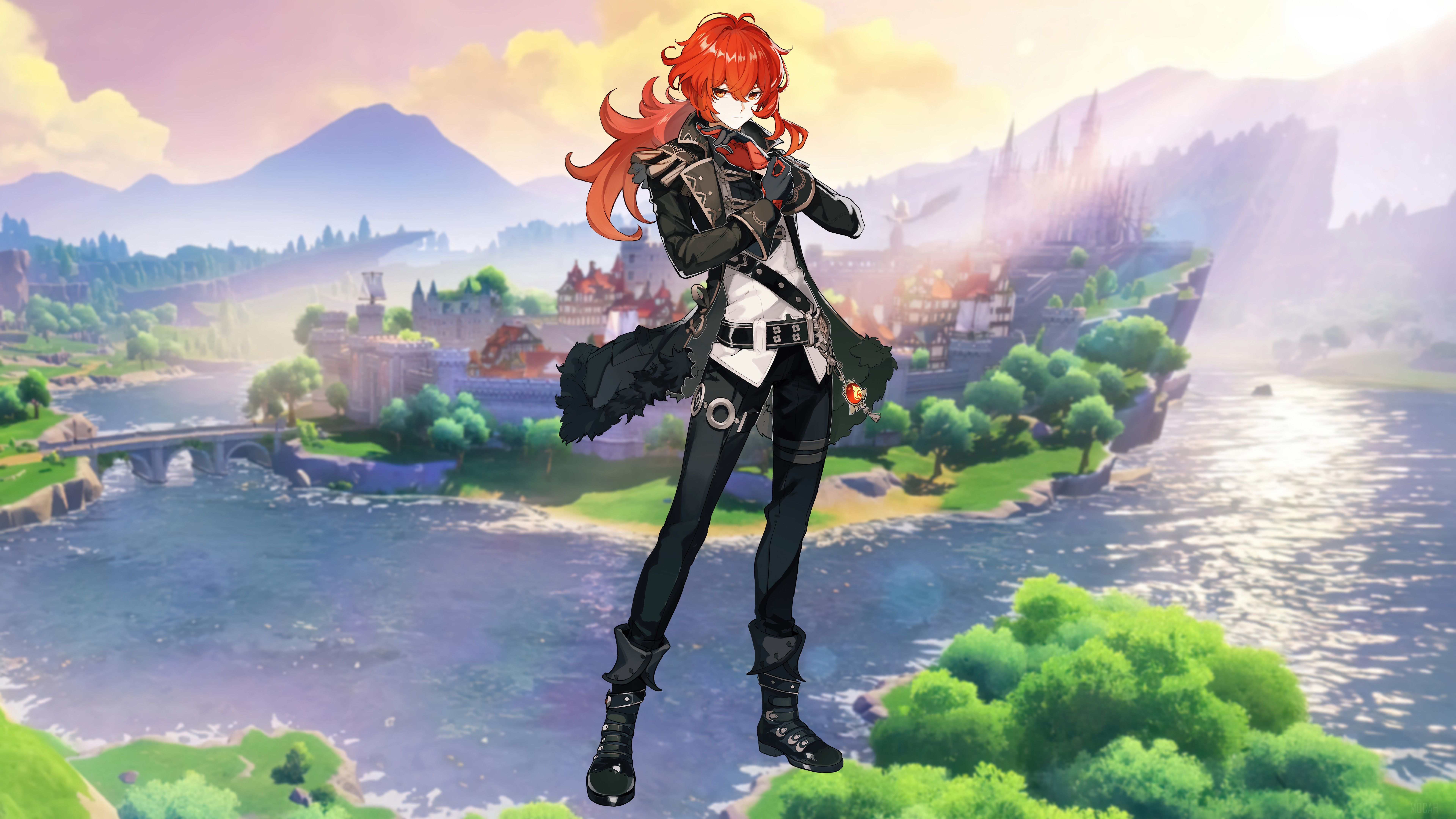 Genshin Impact Diluc Wallpapers - Wallpaper Cave