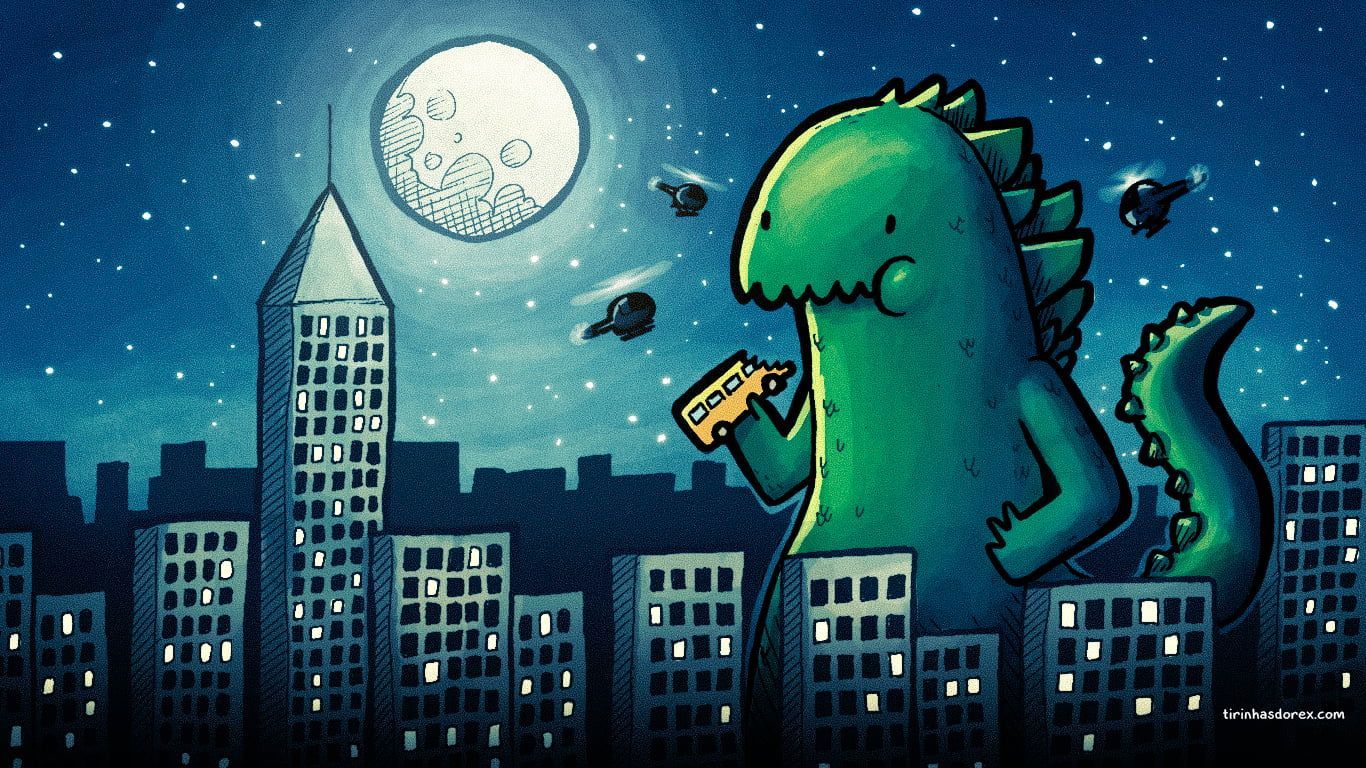 Cute Godzilla Wallpapers - Wallpaper Cave