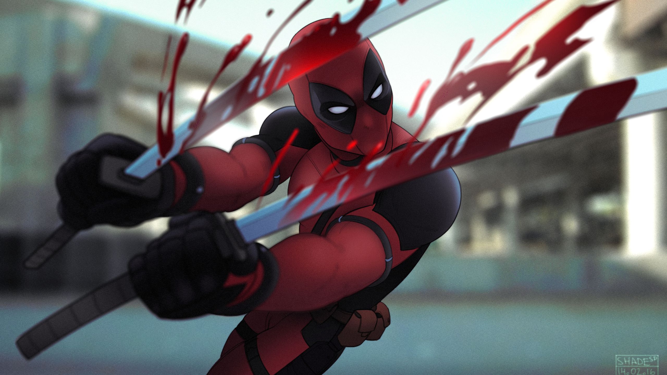 Deadpool Holding Swords Wallpapers - Wallpaper Cave