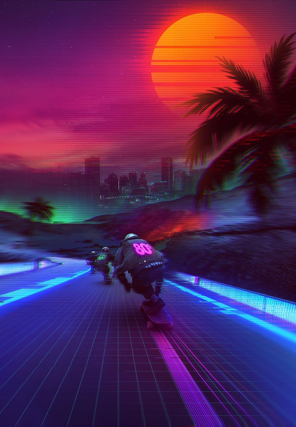 Gaming Sunrise Retro Wallpapers - Wallpaper Cave