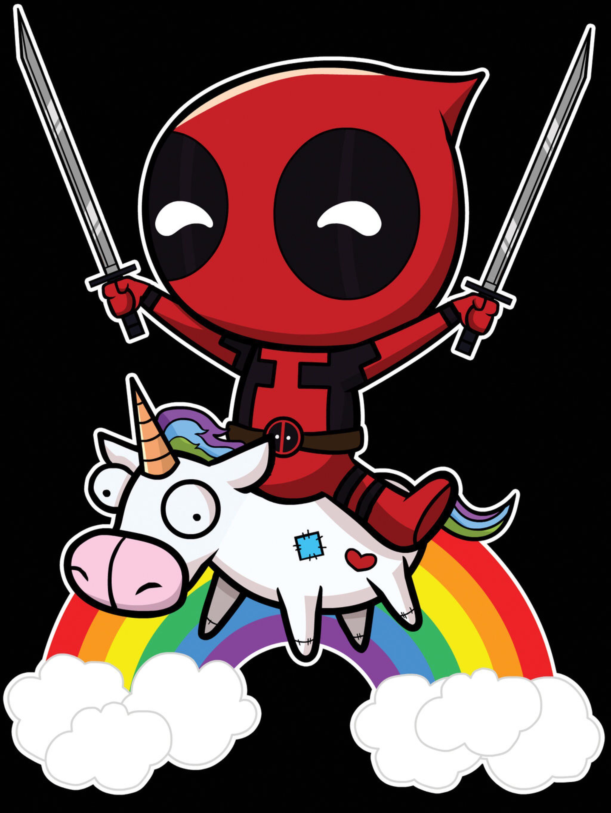 Deadpool On A Unicorn Wallpapers - Wallpaper Cave