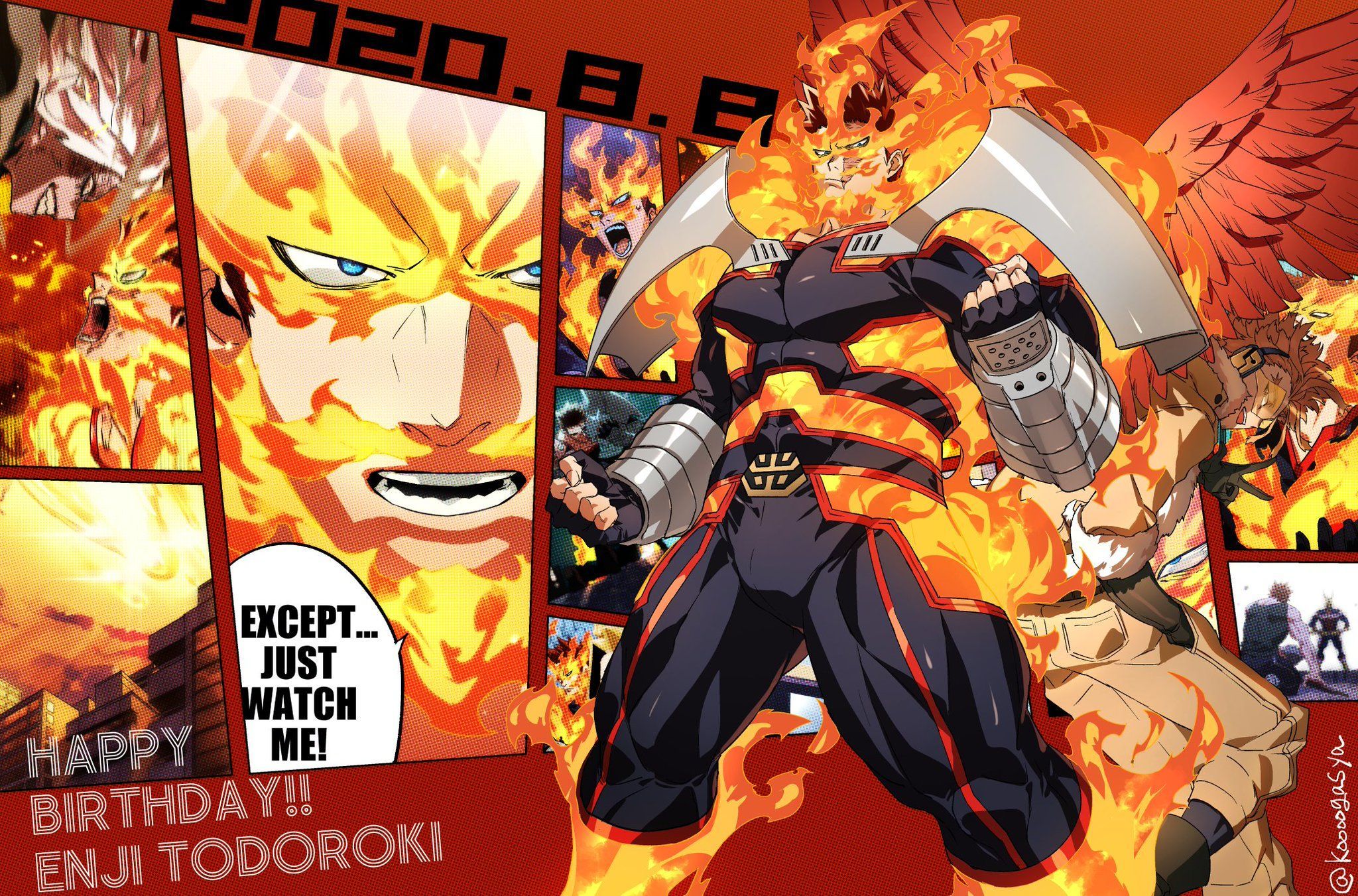 Enji Todoroki Desktop Wallpapers - Wallpaper Cave