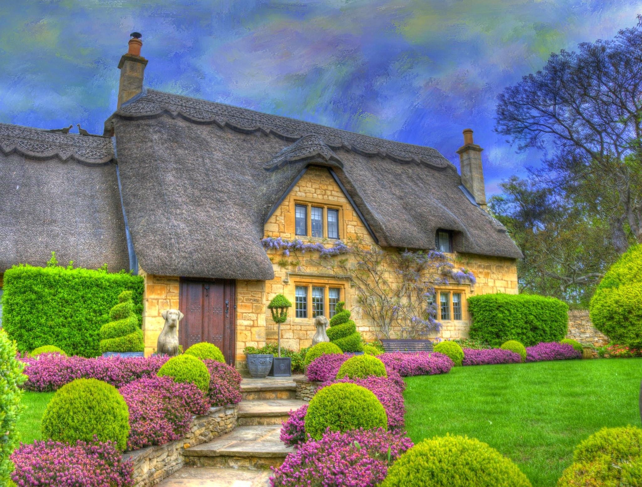 English Cottage Computer Wallpapers - Wallpaper Cave