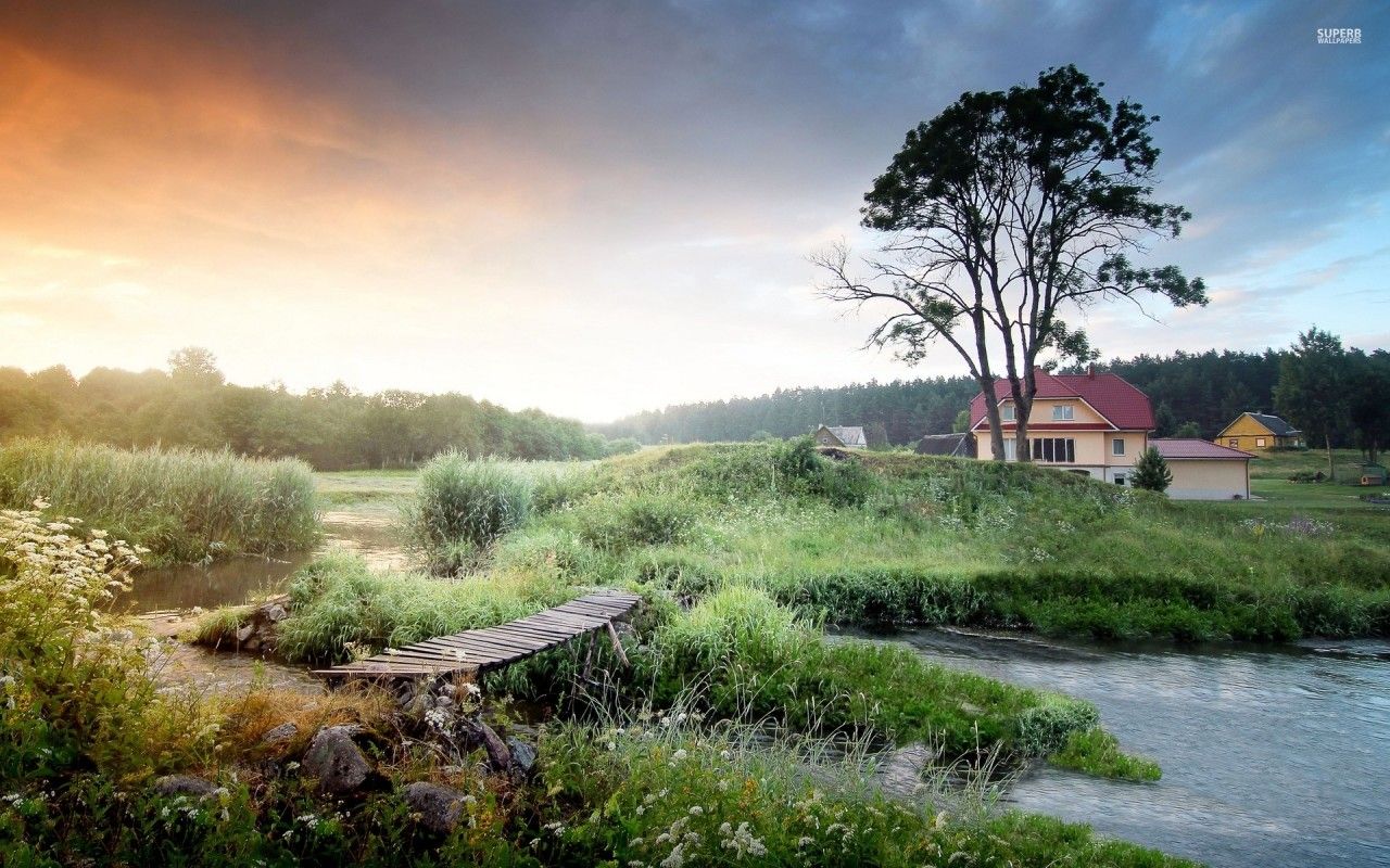 House By The River Wallpapers - Wallpaper Cave