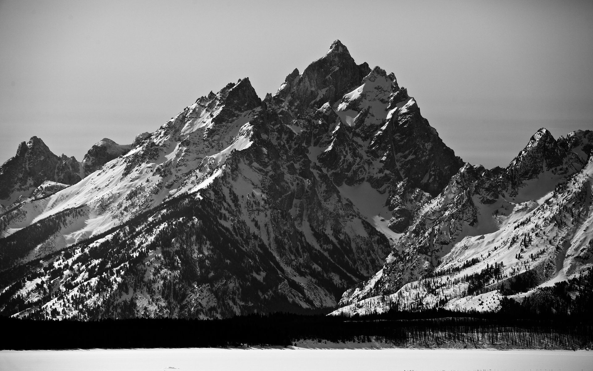 Mountain Desktop Black And White Wallpapers - Wallpaper Cave