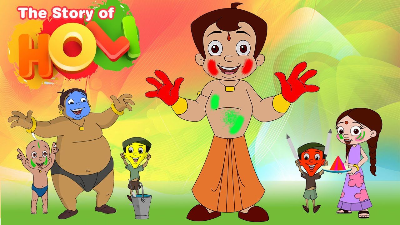Holi Cartoon Wallpapers - Wallpaper Cave