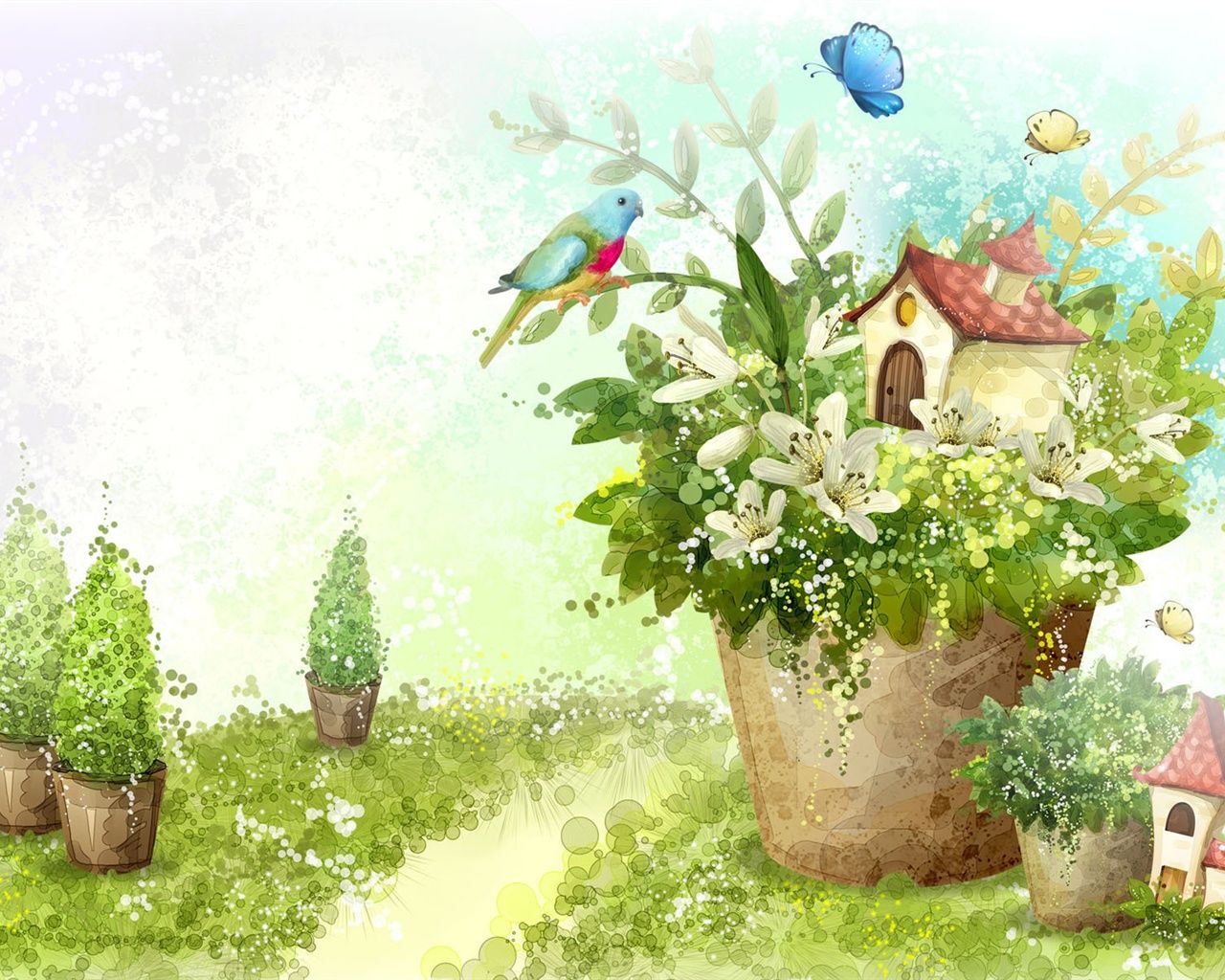 Spring Drawings Wallpapers - Wallpaper Cave