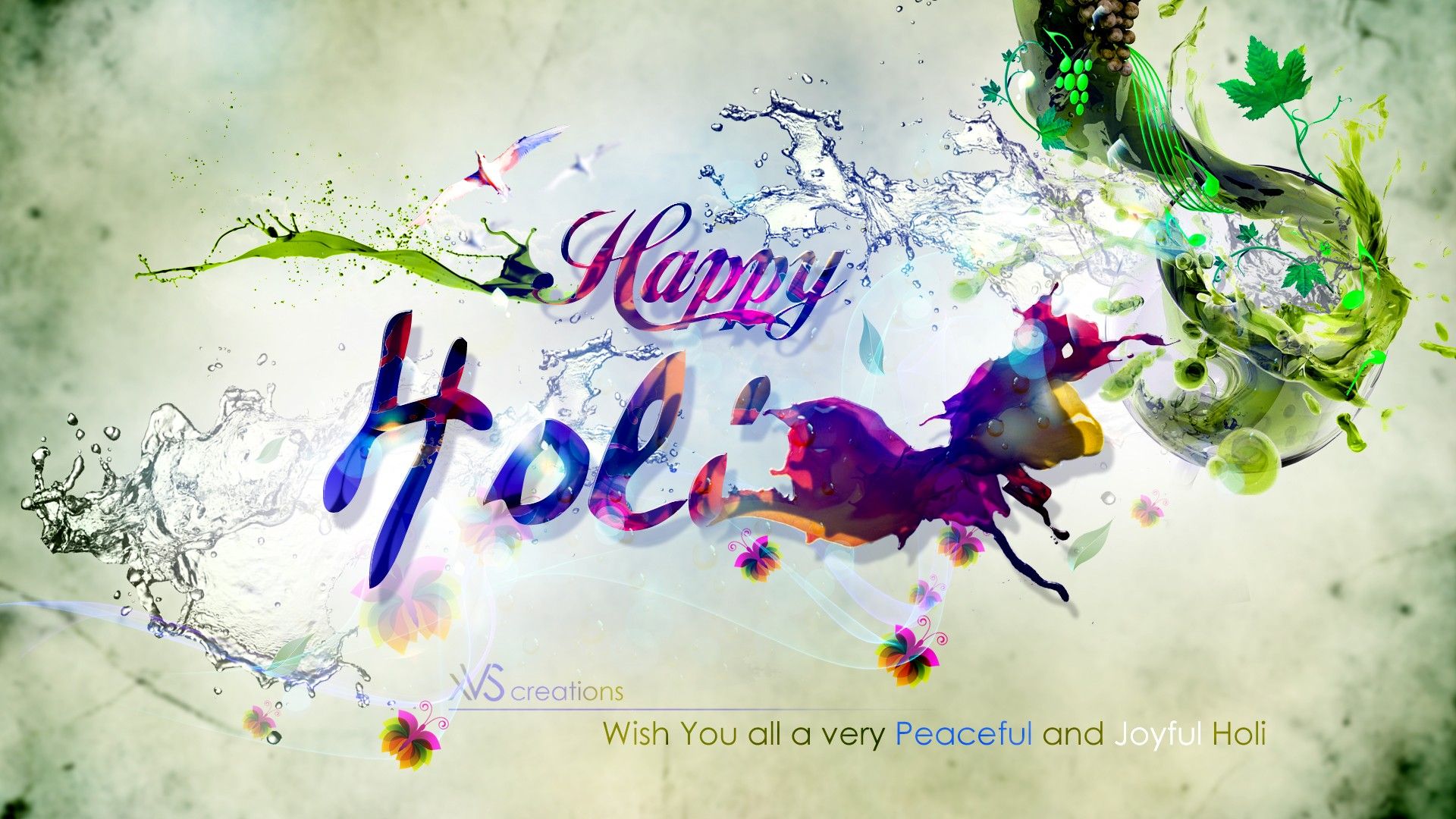 Holi Illustration Wallpapers - Wallpaper Cave