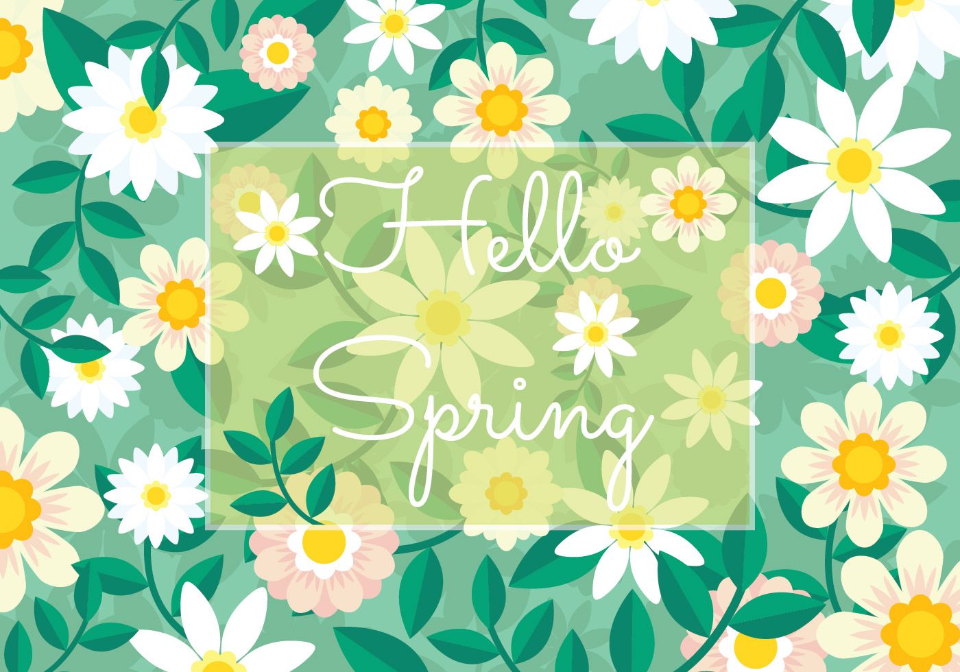Spring Flowers Vector Wallpapers - Wallpaper Cave