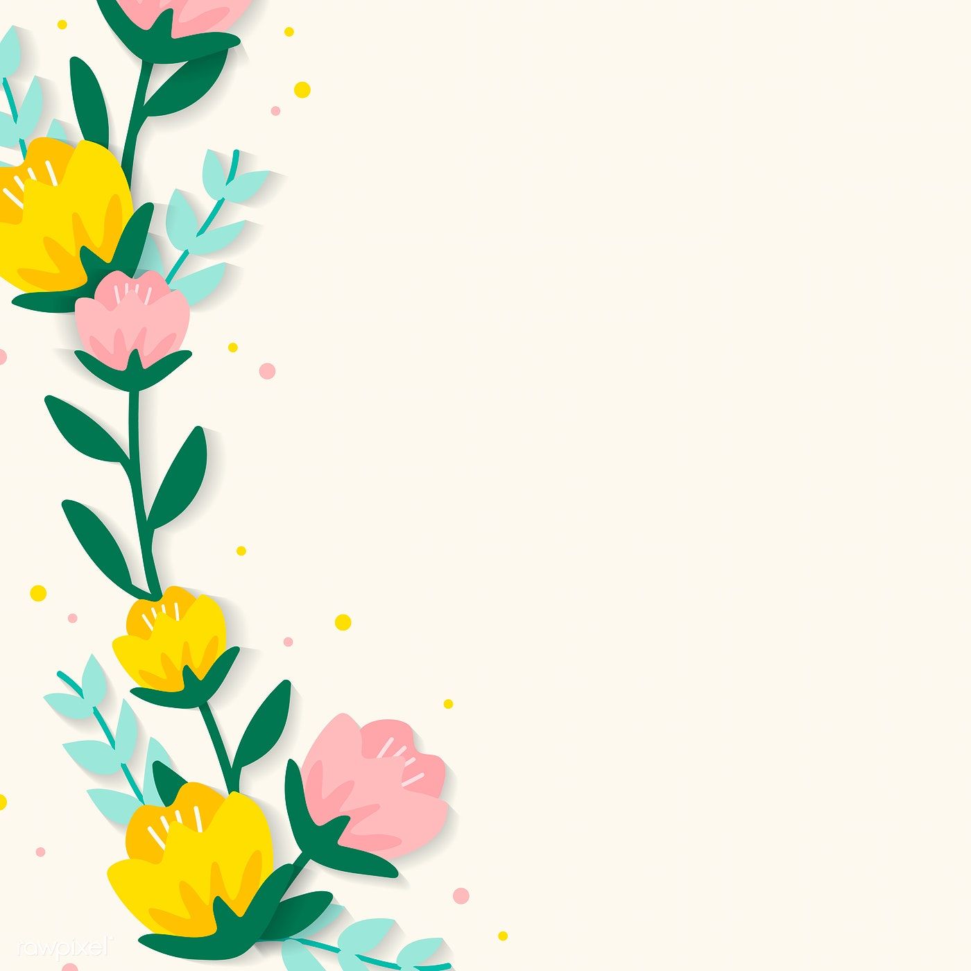 Spring Flowers Vector Wallpapers - Wallpaper Cave