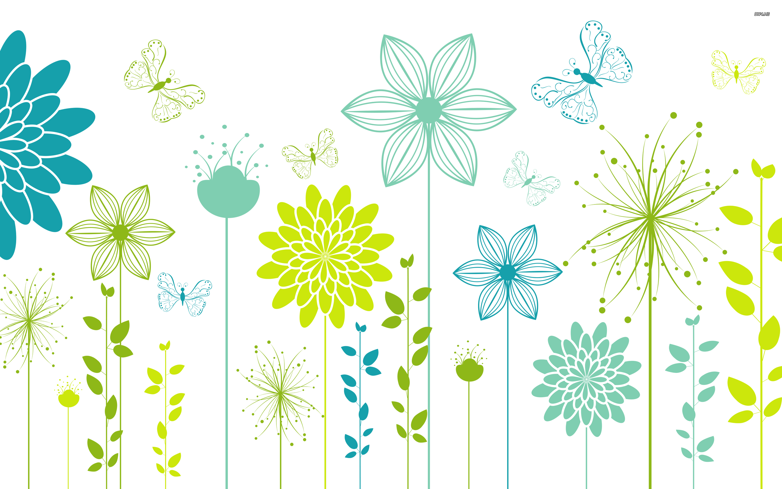Spring Flowers Vector Wallpapers - Wallpaper Cave