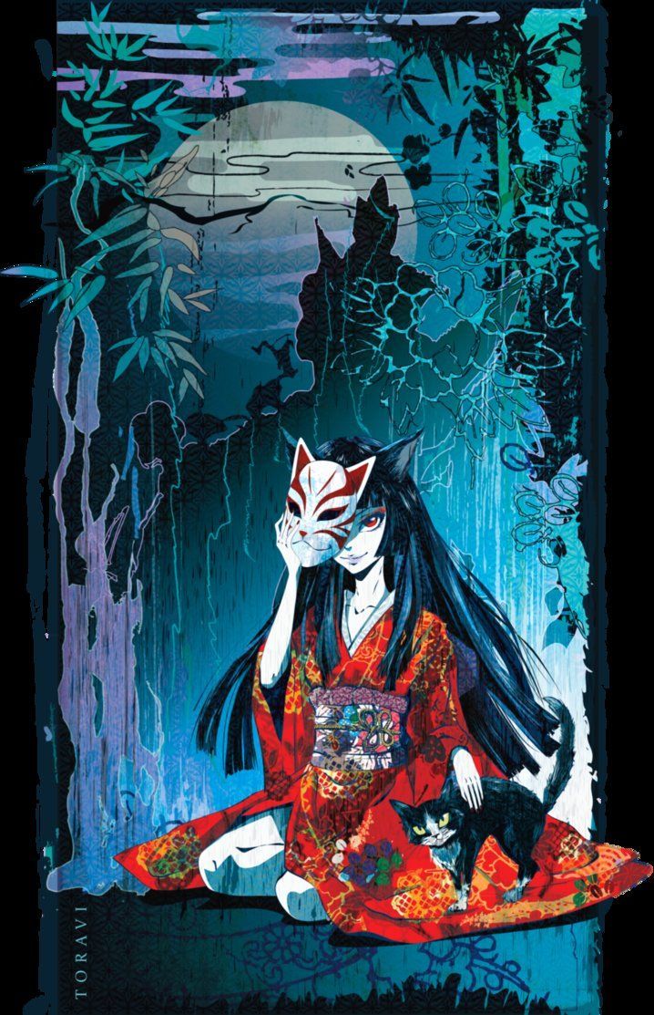 Japanese Cat Yokai Wallpapers - Wallpaper Cave