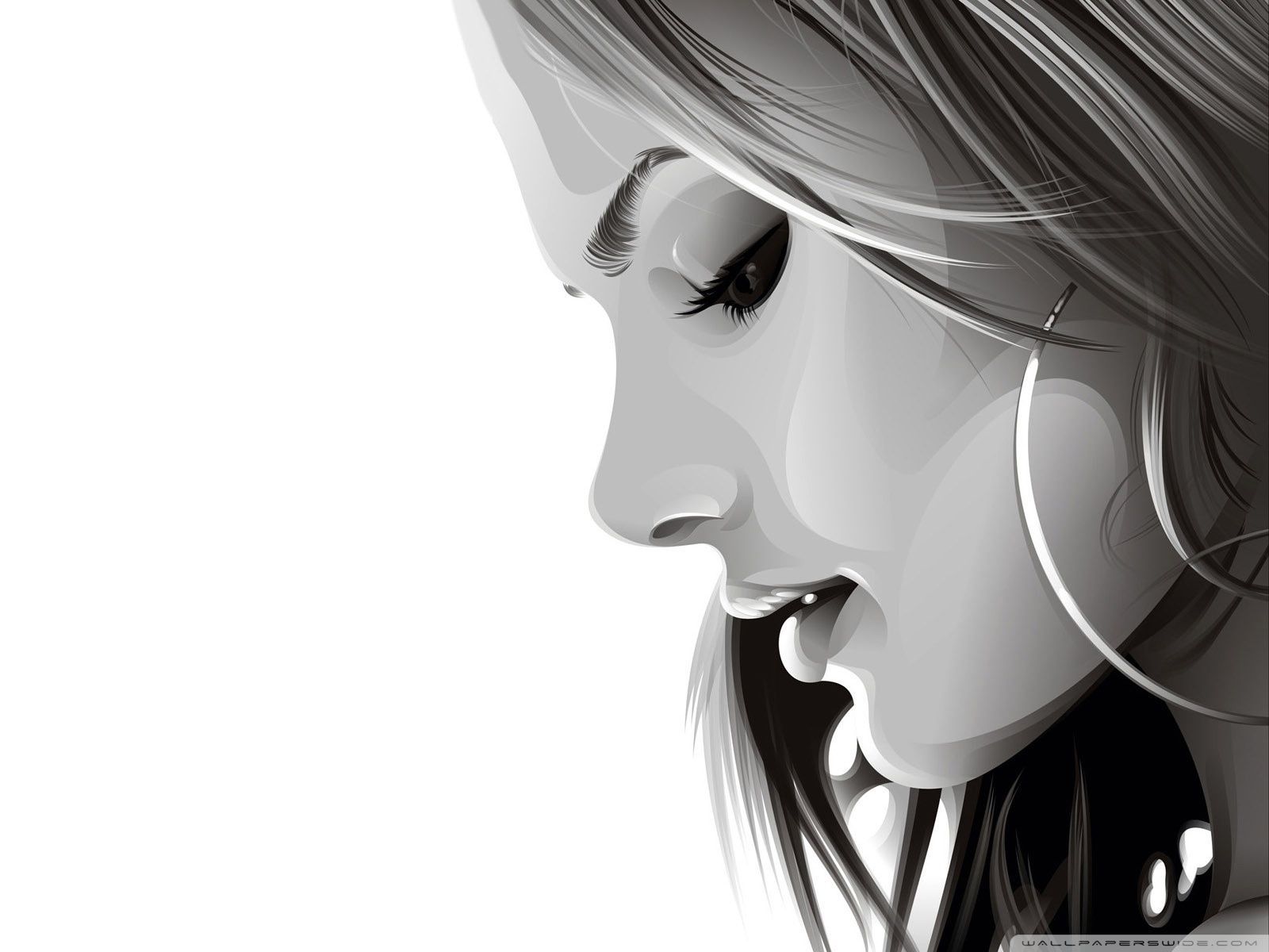 Girl Vector Wallpapers - Wallpaper Cave