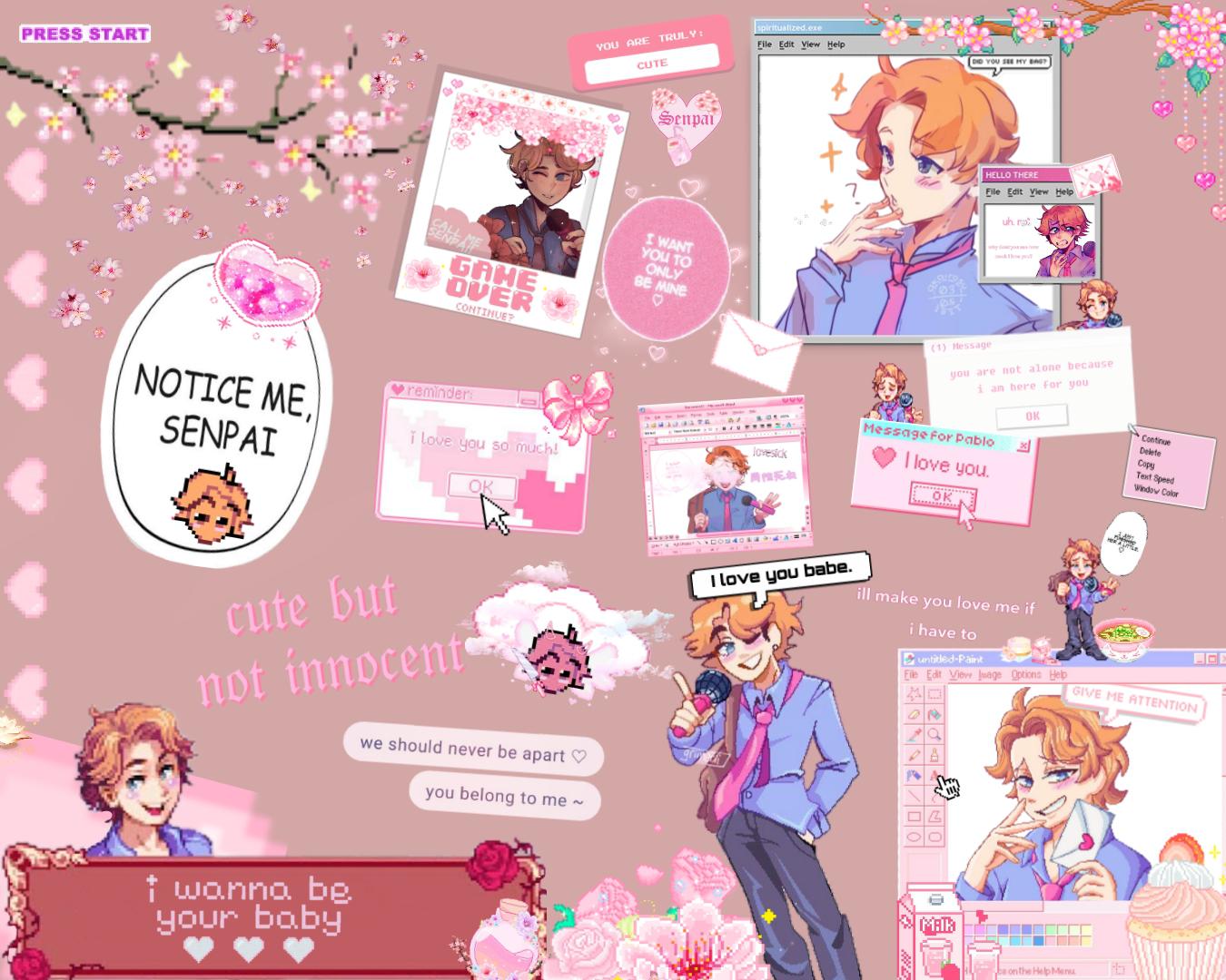 Senpai FNF Wallpapers - Wallpaper Cave