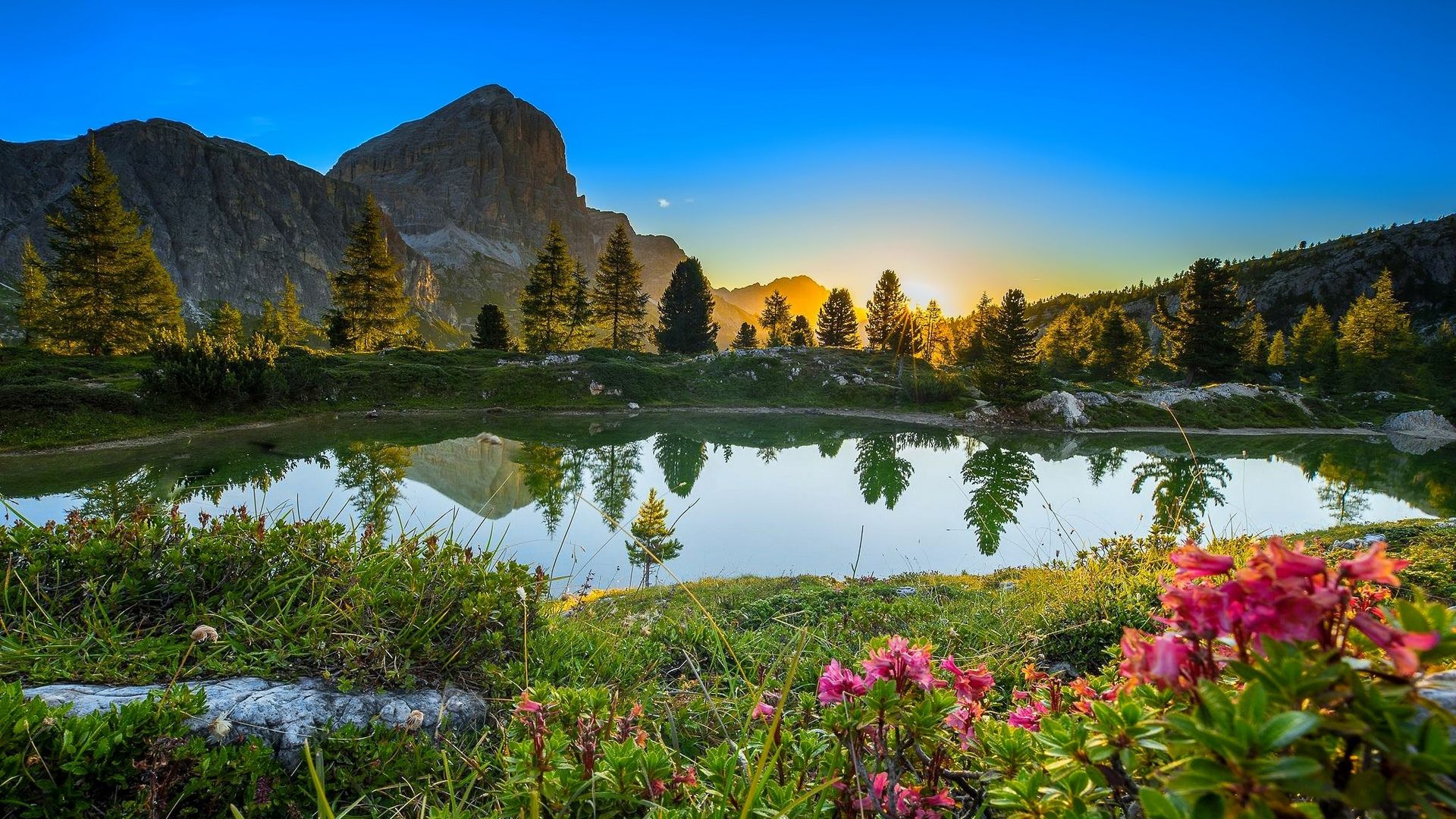 Spring Sunrise Lake Wallpapers - Wallpaper Cave