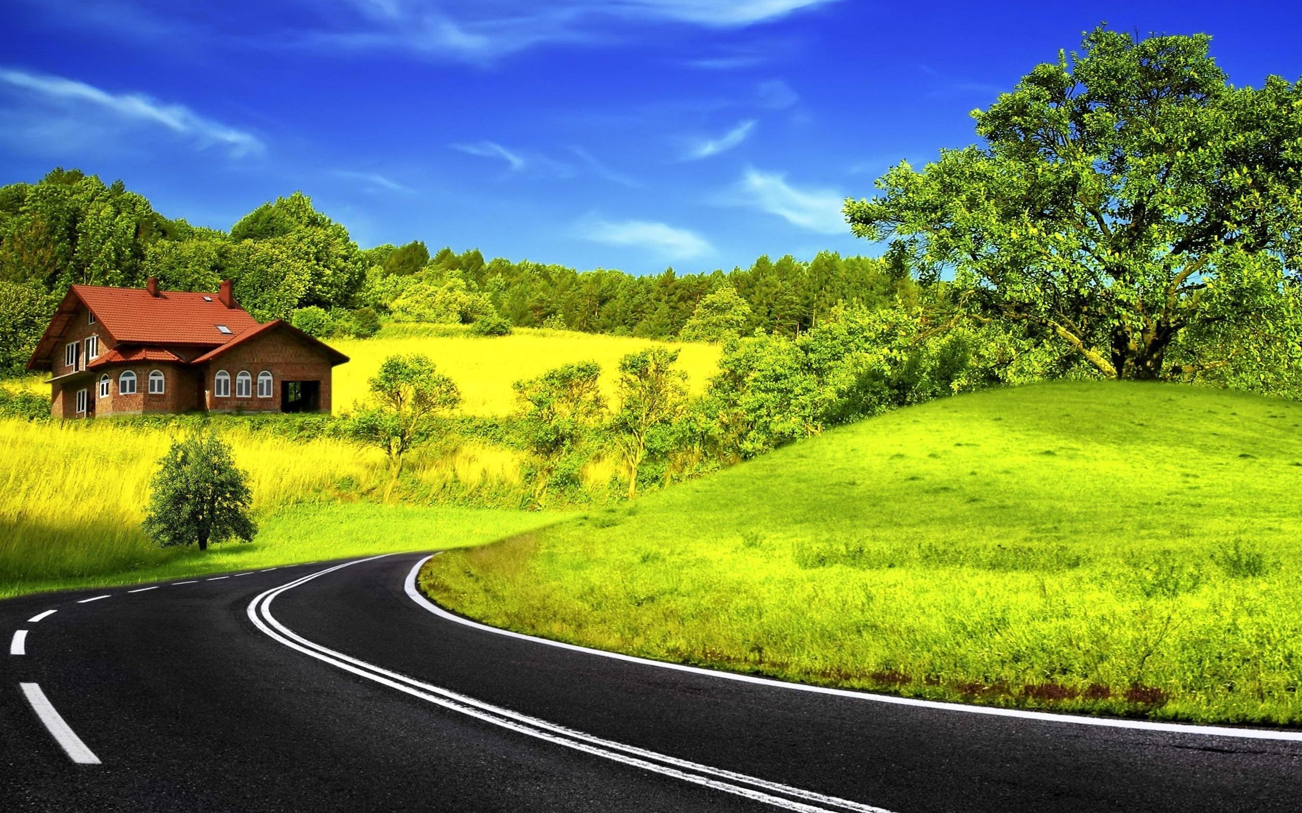 Village Road Wallpapers Wallpaper Cave