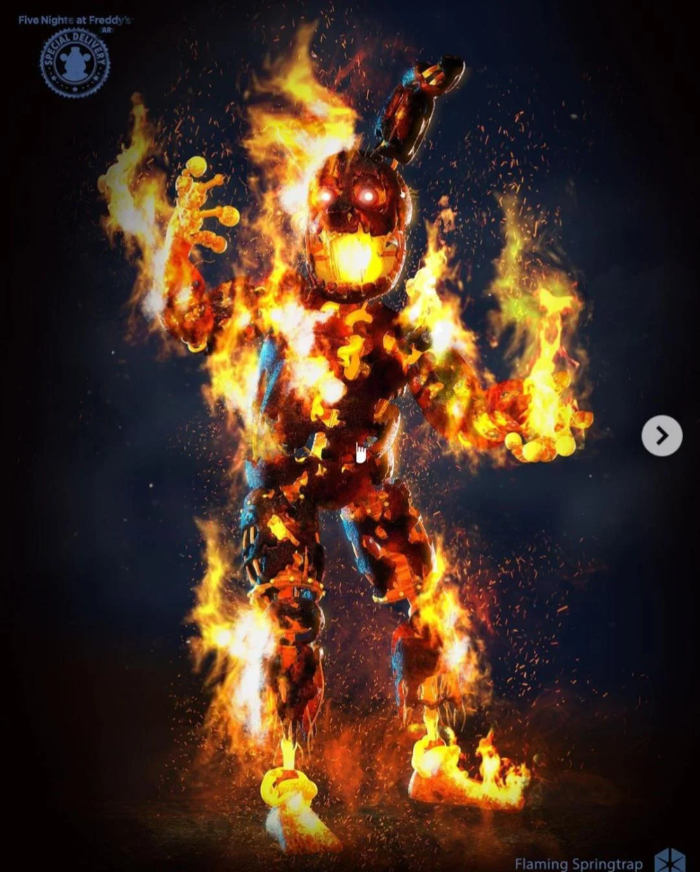 Flaming Springtrap Wallpapers - Wallpaper Cave