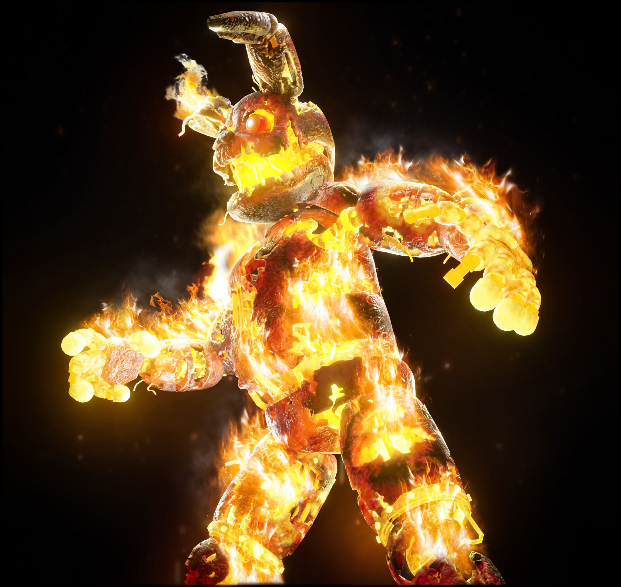 Flaming Springtrap Wallpapers - Wallpaper Cave