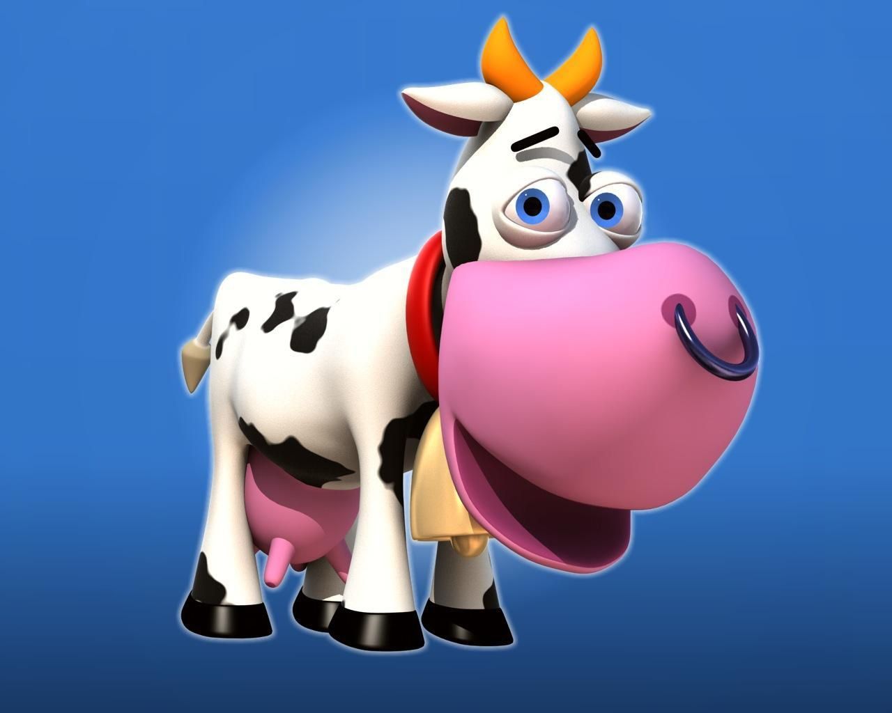 Cartoon Cows Wallpapers - Wallpaper Cave