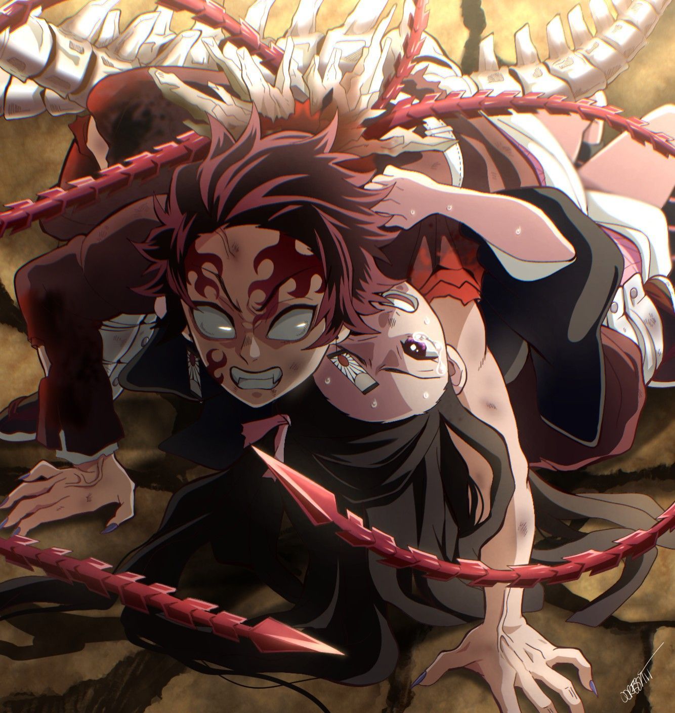 Demon Slayer Tanjiro Demon Form Wallpaper Form Example Download