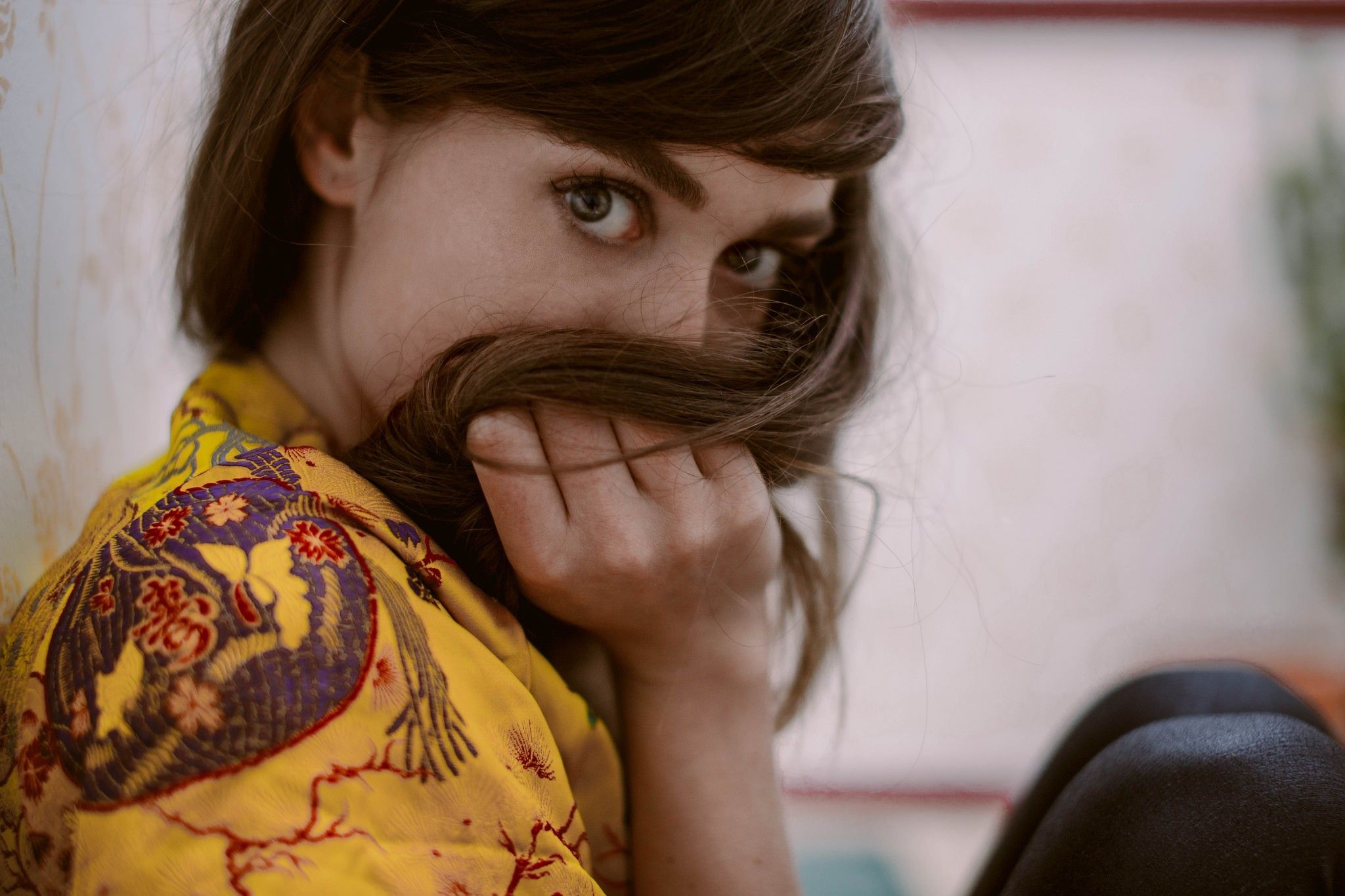 Girl Face Covered With Hair Wallpapers - Wallpaper Cave