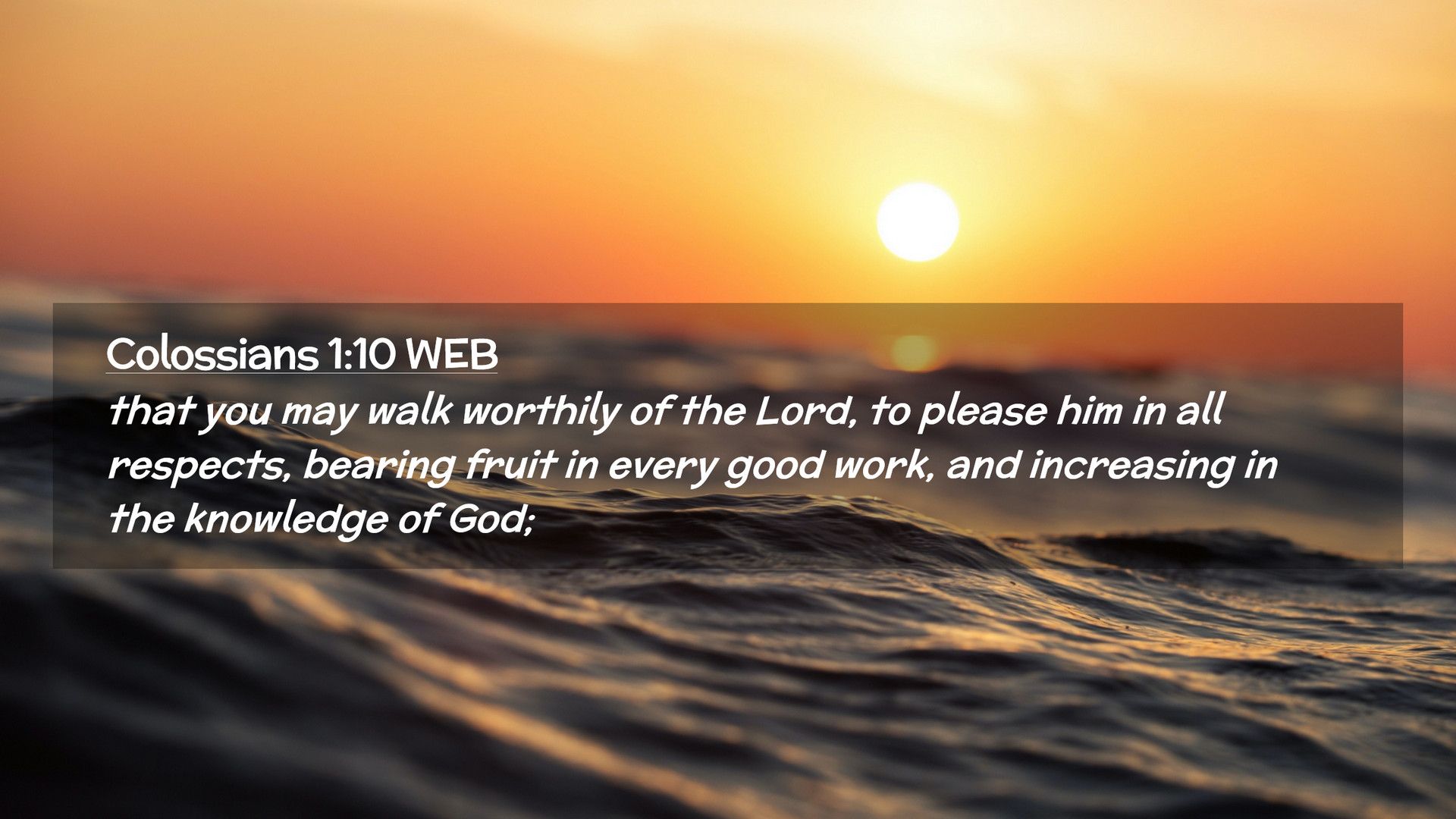 Colossians 1:10 Wallpapers - Wallpaper Cave