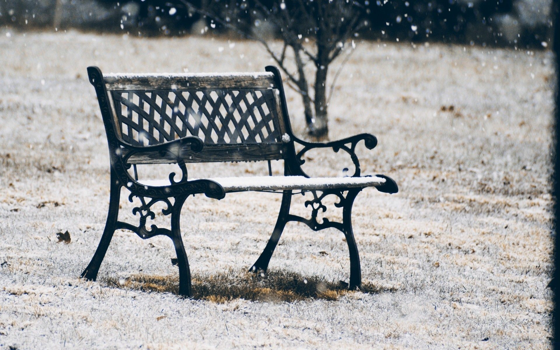 Snow Covered Bench Wallpapers - Wallpaper Cave