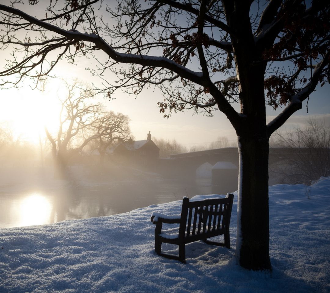 Snow Covered Bench Wallpapers - Wallpaper Cave