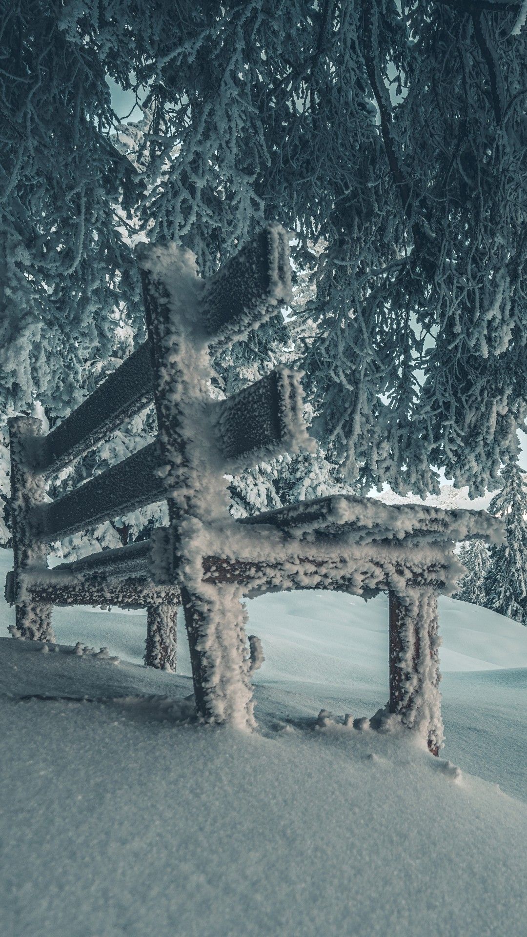 Snow Covered Bench Wallpapers - Wallpaper Cave