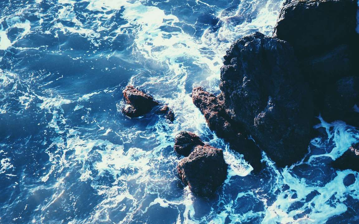 Ocean Waves Rocks HD Wallpapers - Wallpaper Cave