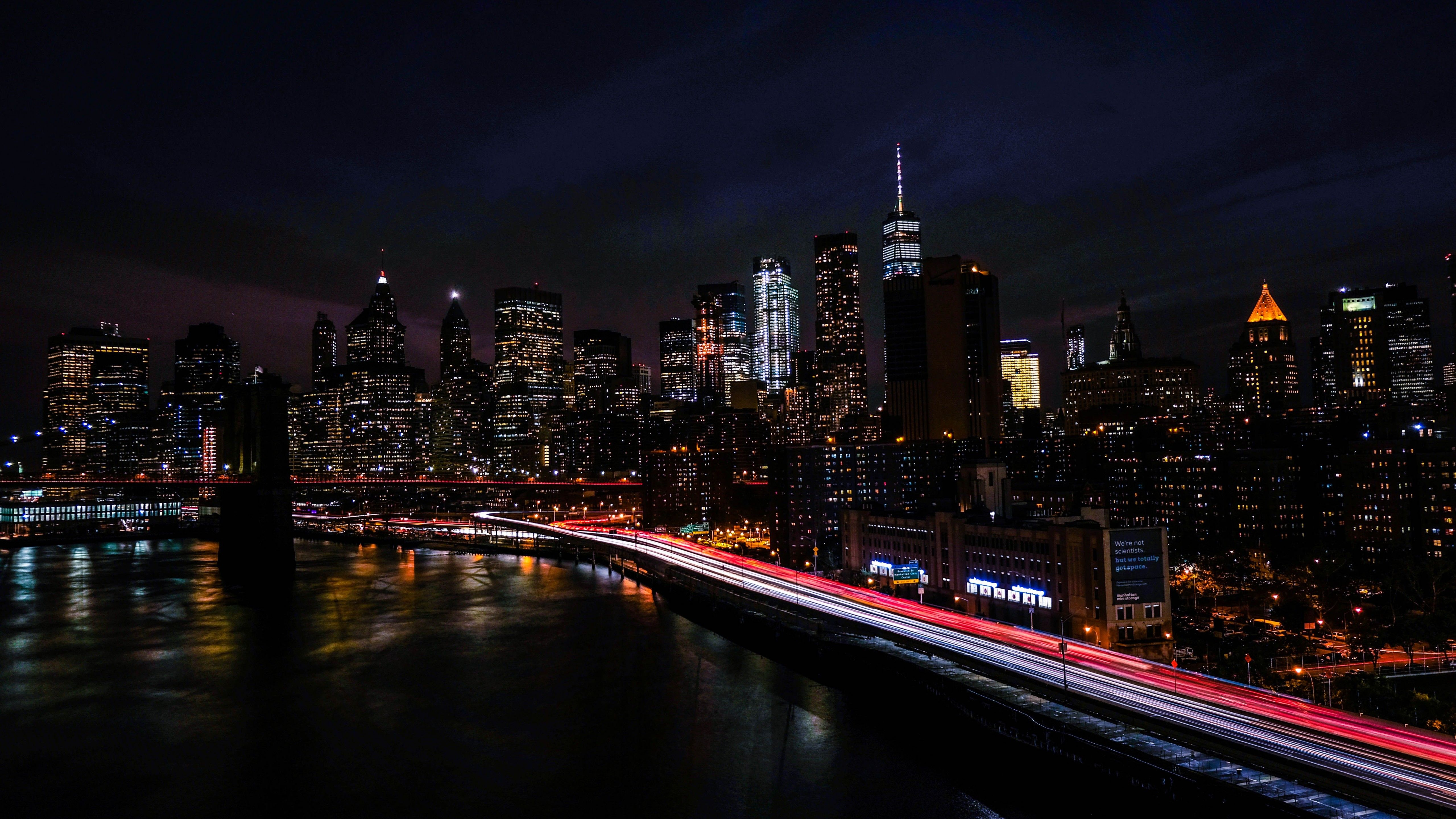 4k New York Night Wallpapers Wallpaper Cave