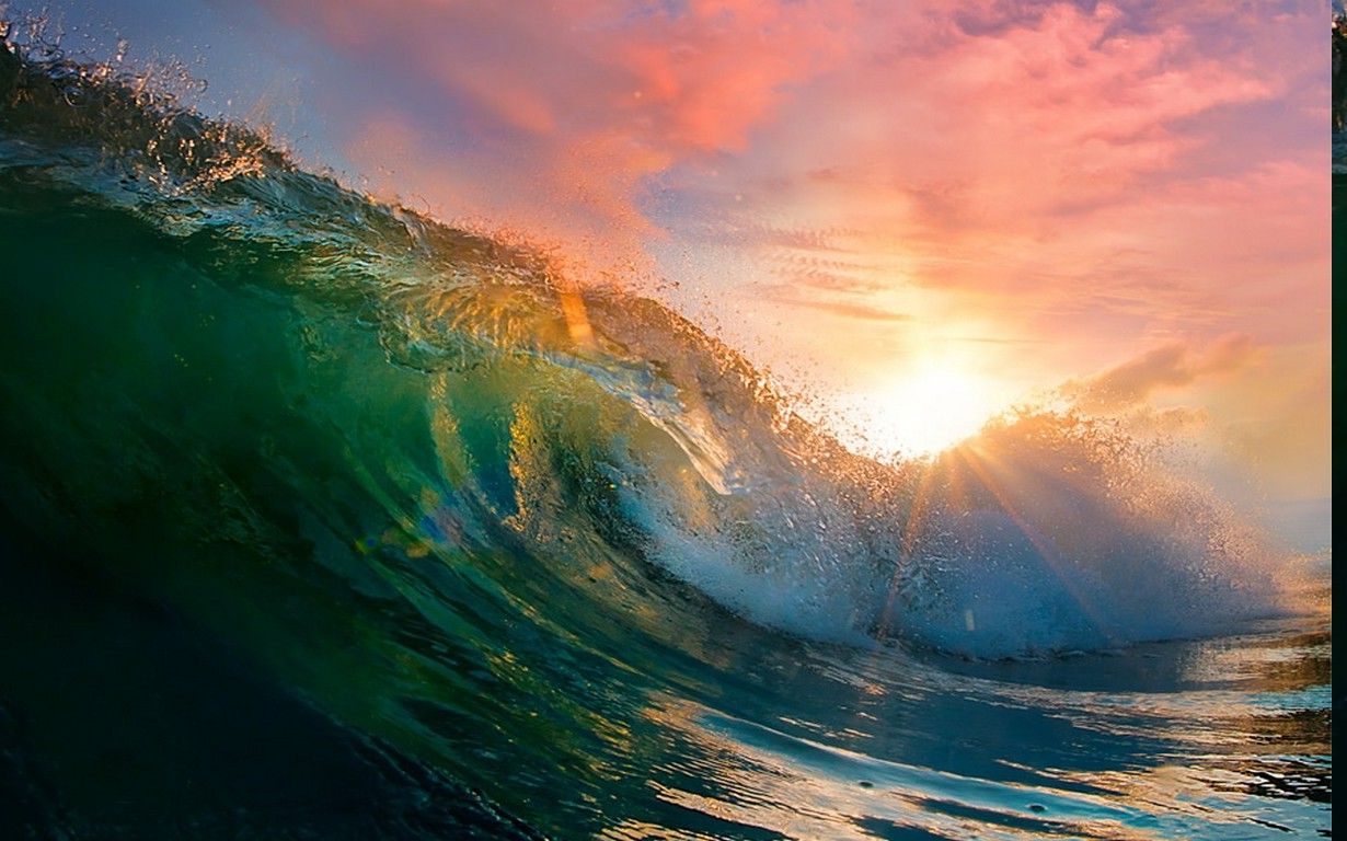 Wave Sunlight Wallpapers - Wallpaper Cave