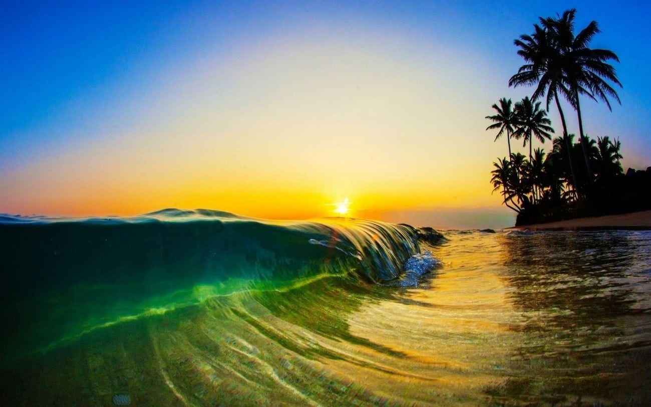 Wave Sunlight Wallpapers - Wallpaper Cave