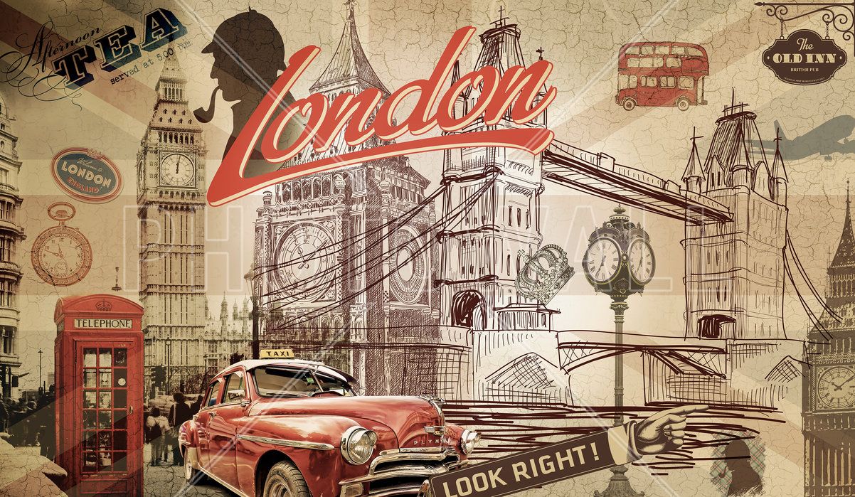 Vintage London Wallpapers - Wallpaper Cave