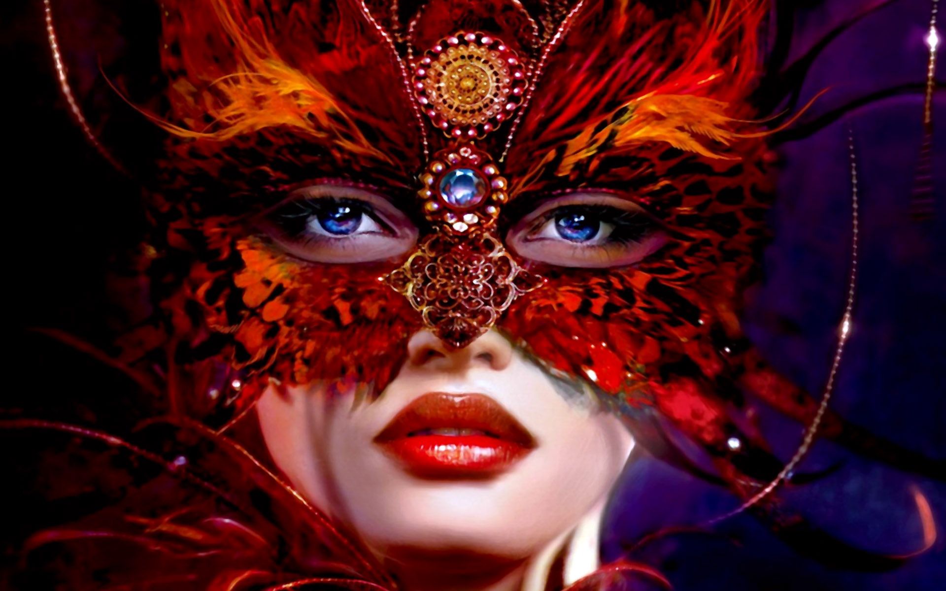 Beutiful Women Mask Wallpapers - Wallpaper Cave