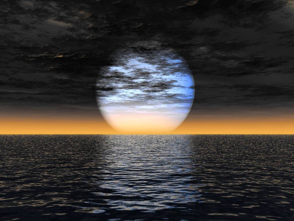 Sunset Moon Wallpapers - Wallpaper Cave