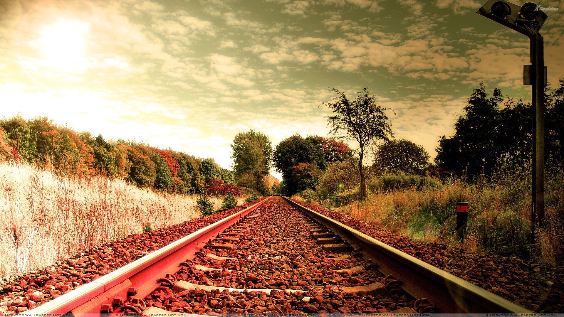 Autumn Train Track Wallpapers - Wallpaper Cave