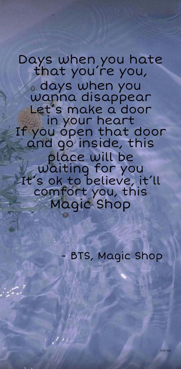 BTS Magic Shop Quotes Wallpapers - Wallpaper Cave