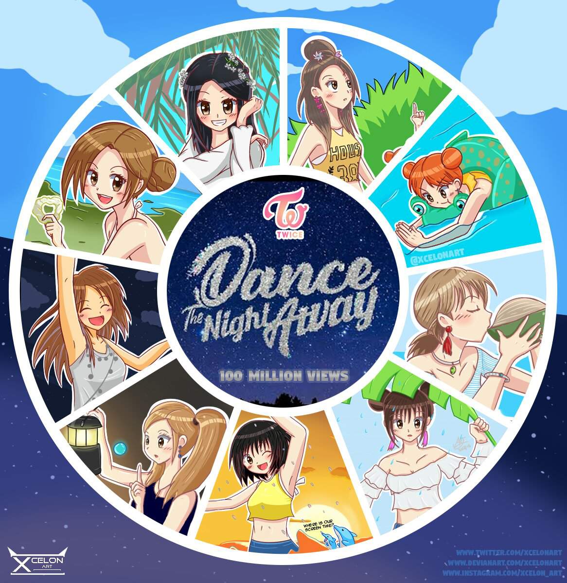 Twice Cartoon Wallpapers - Wallpaper Cave