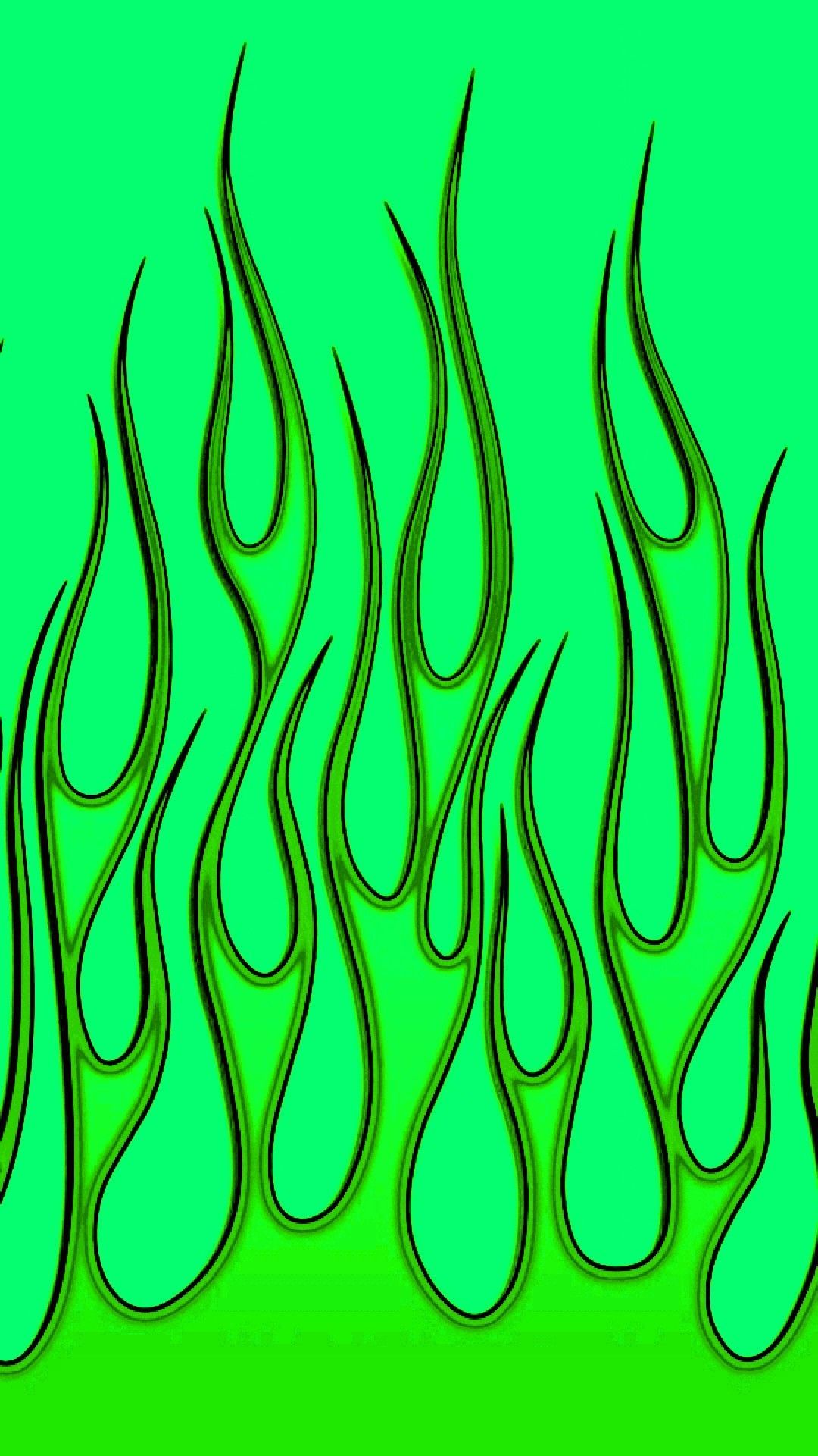 Green Flames Wallpapers - Wallpaper Cave