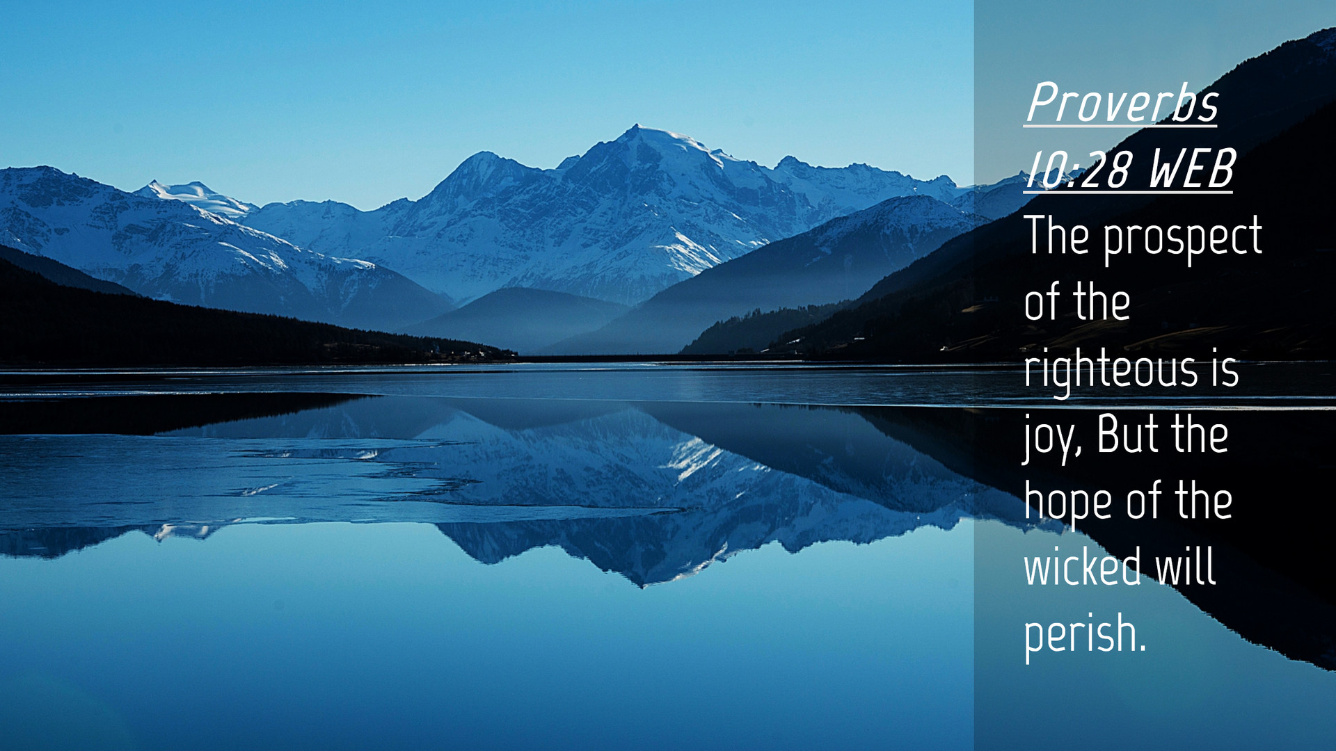 Proverbs 10:28 The Prospect Of The Righteous Is Joy Wallpapers ...