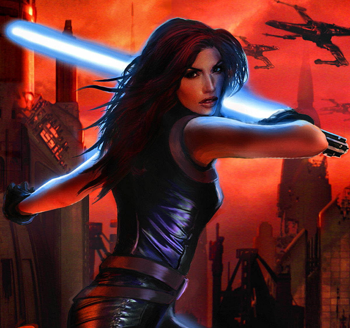 Star Wars Heir To The Empire Luke Skywalker And Mara Jade Wallpapers ...