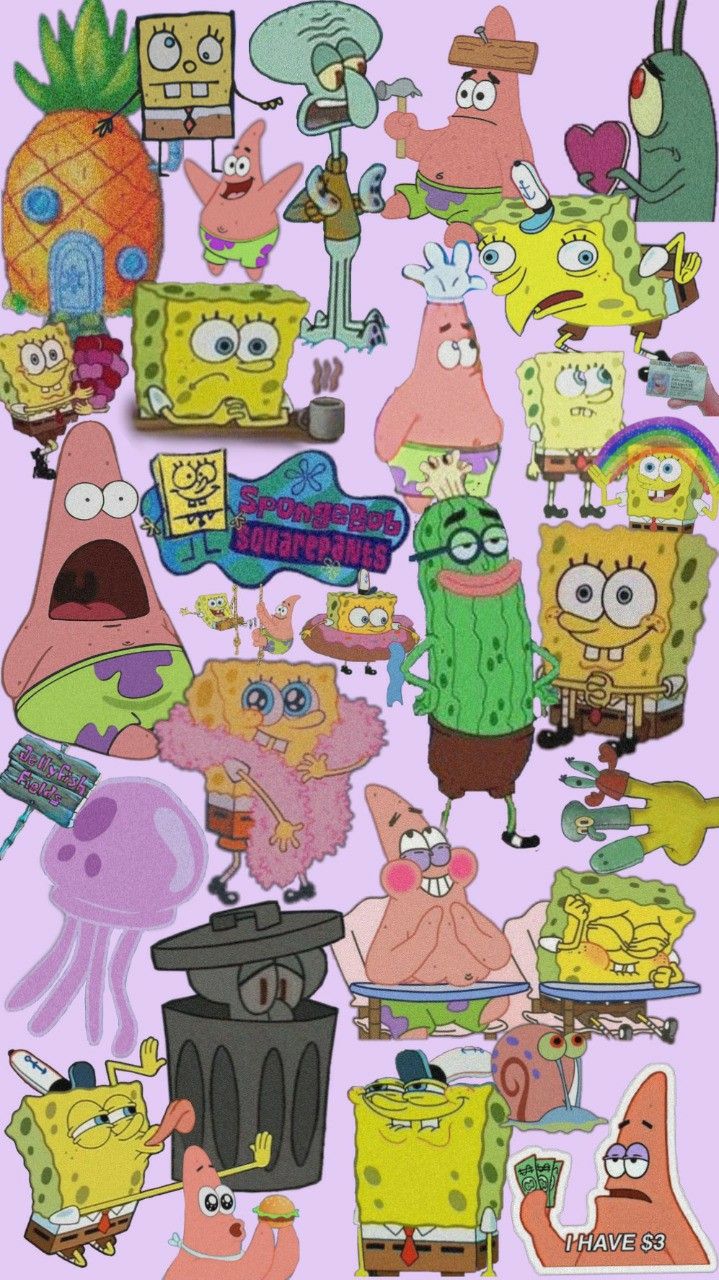 Spongebob Squarepants Collage Wallpapers - Wallpaper Cave