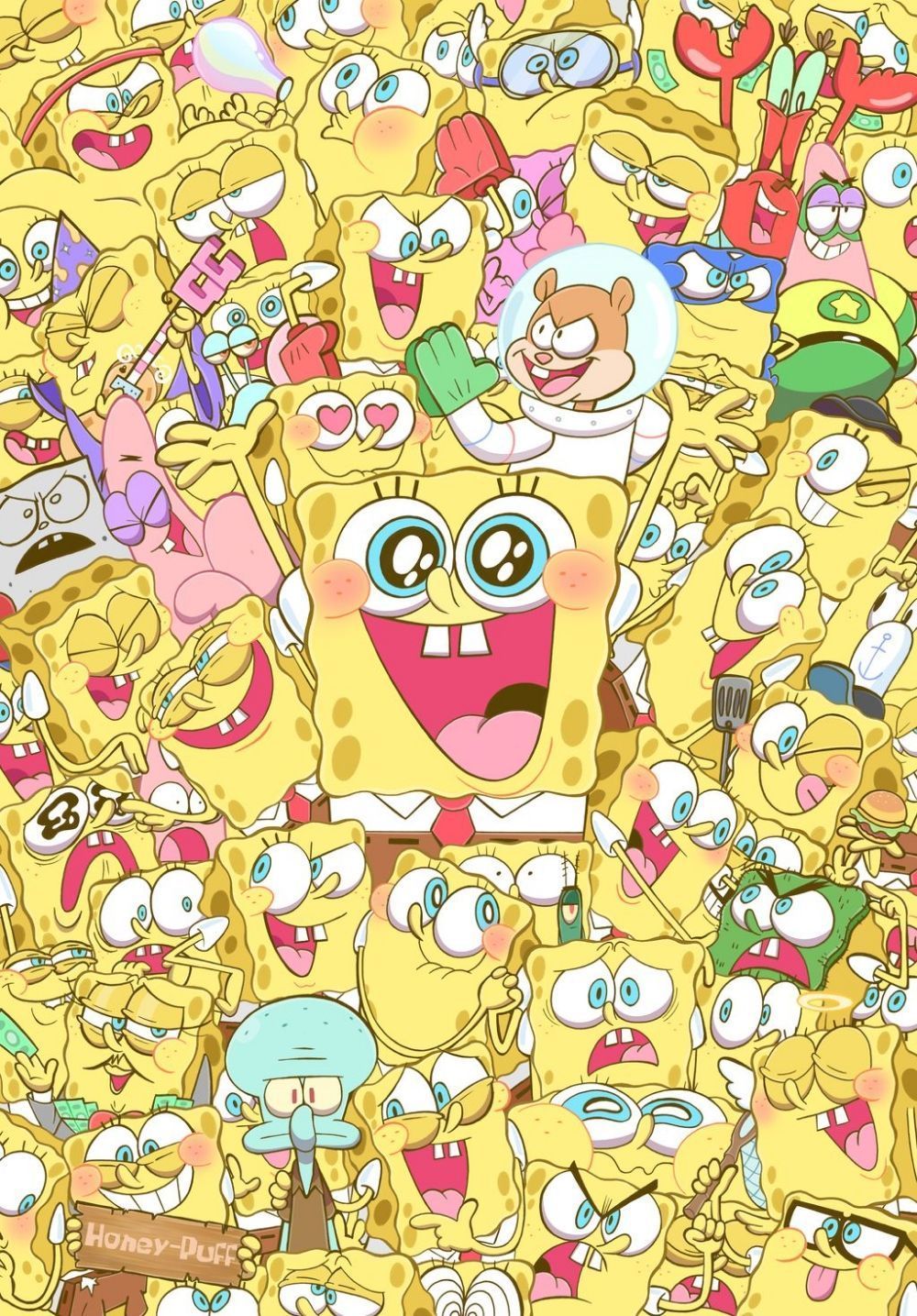 Spongebob Squarepants Collage Wallpapers - Wallpaper Cave